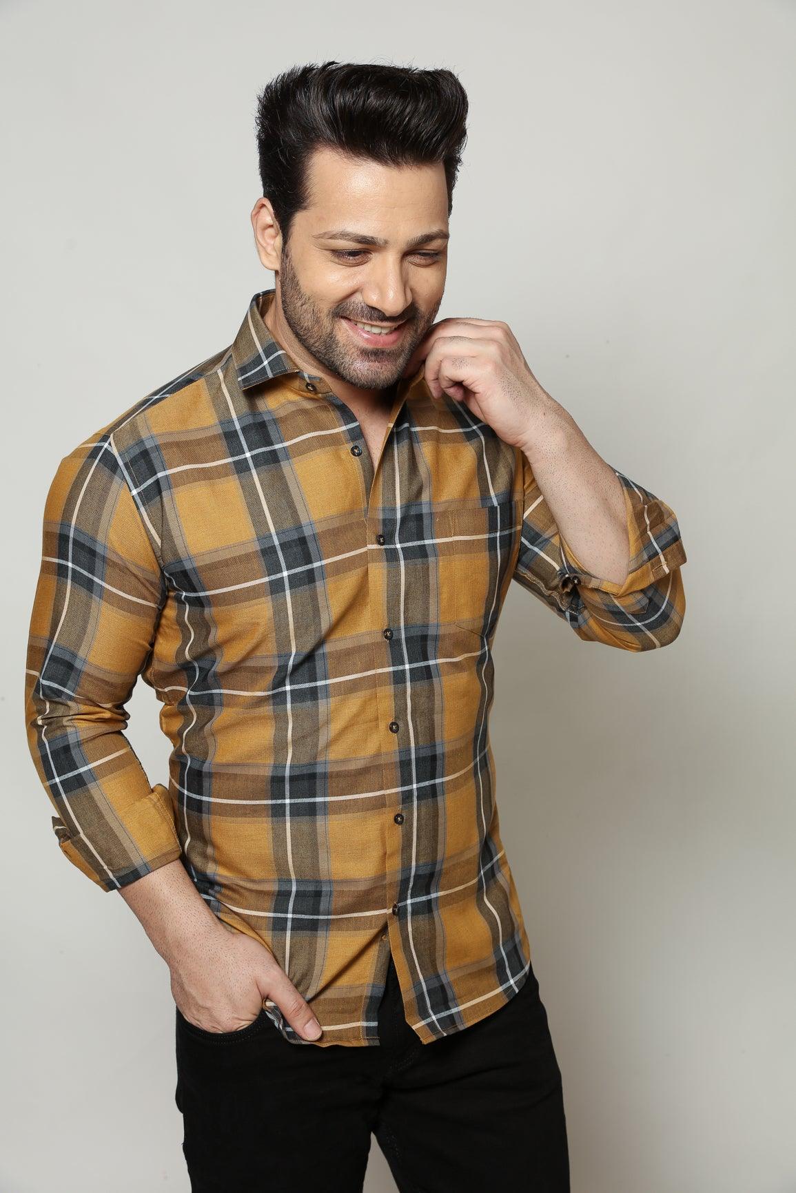 Alfie - Checkered Slim fit Shirt
